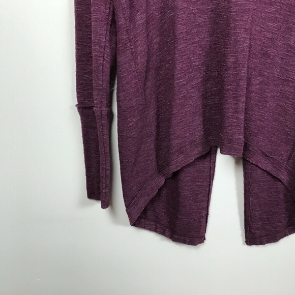 We The Free | Tops | Free People Medium Purple Split Back Sweater ...